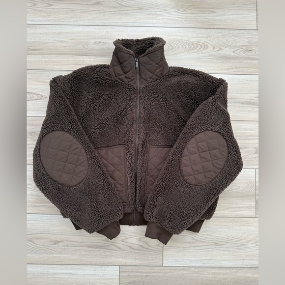 ALO Yoga | Jackets & Coats | Alo Yoga Brown Bomber Jacket | Poshmark